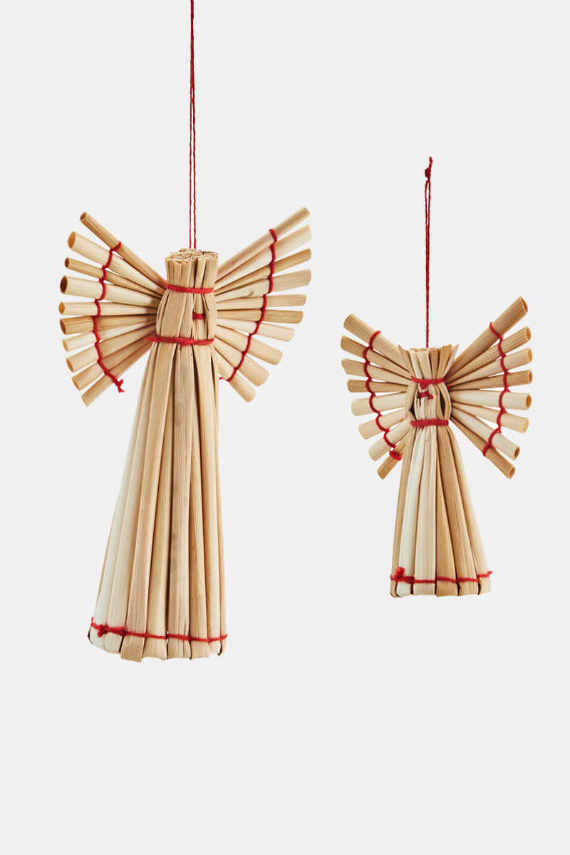 Handmade Hanging Straw Angels – east.co.uk